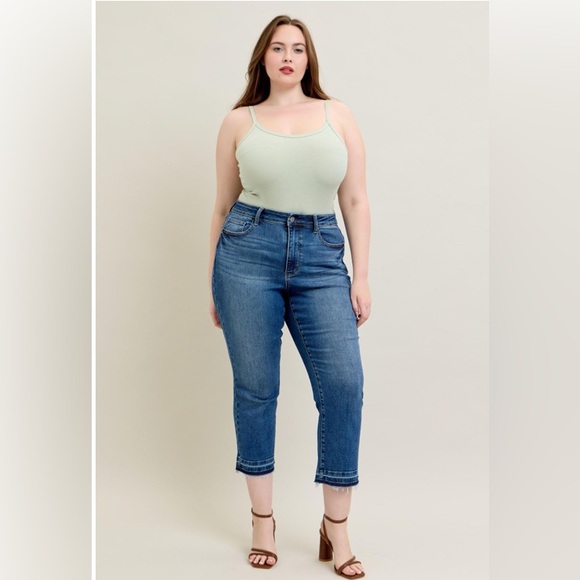 Judy Blue | Jeans | Judy Blue Hw Vintage Wash Release Hem Kick Flare ...